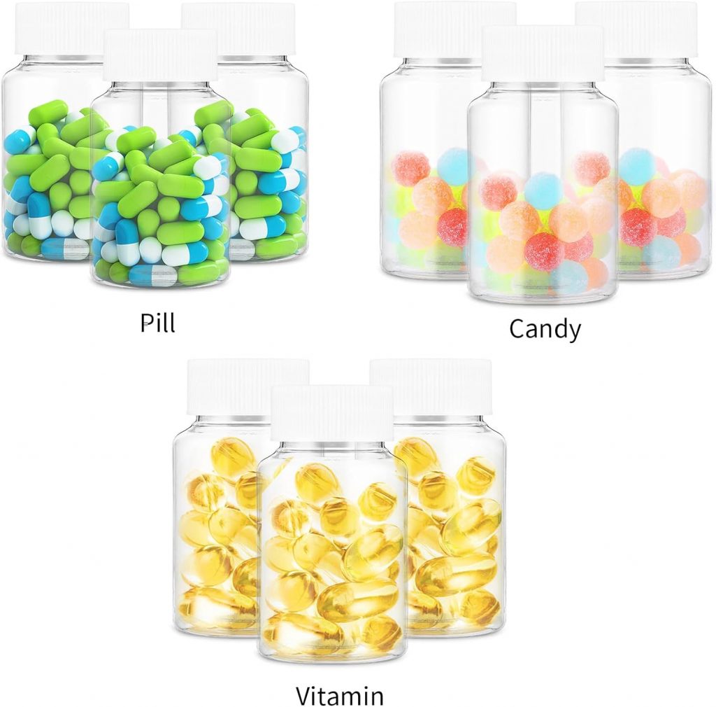 Clear Plastic Pill Bottles Medicine Bottle Empty Reagent Bottle ...